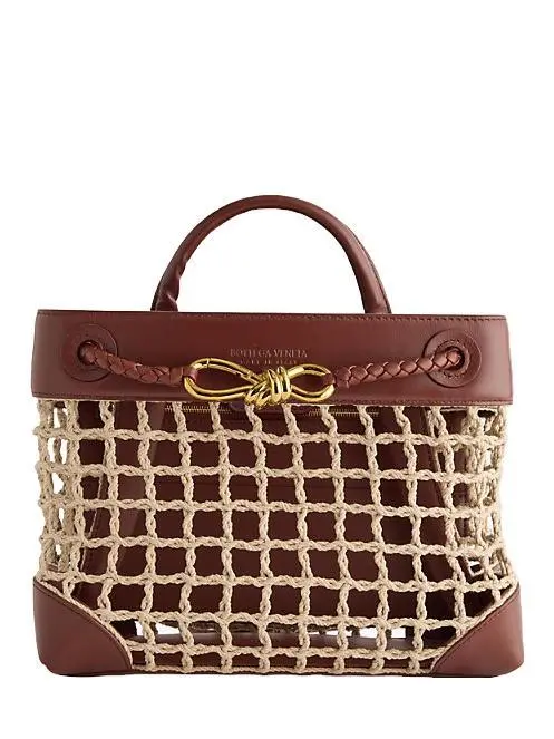 Bottega Veneta Small Leather Tote Bag - Natural/sapele-m B