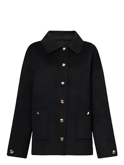 ANINE BING Relaxed-fit Wool And Cashmere Jacket - Black