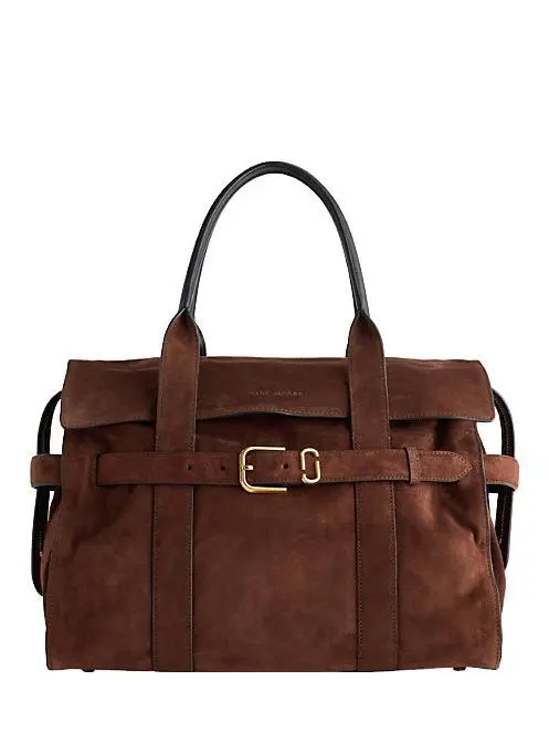 Marc Jacobs Dakota Buckle-belt Leather Tote Bag - Dark Brown