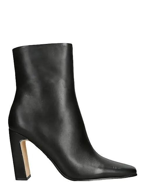 Steve Madden Lizabelle Leather Heeled Ankle Boots - Black