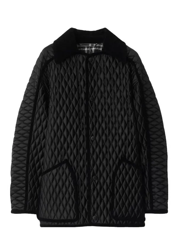 Burberry Quilted Nylon Floriston Jacket - Black