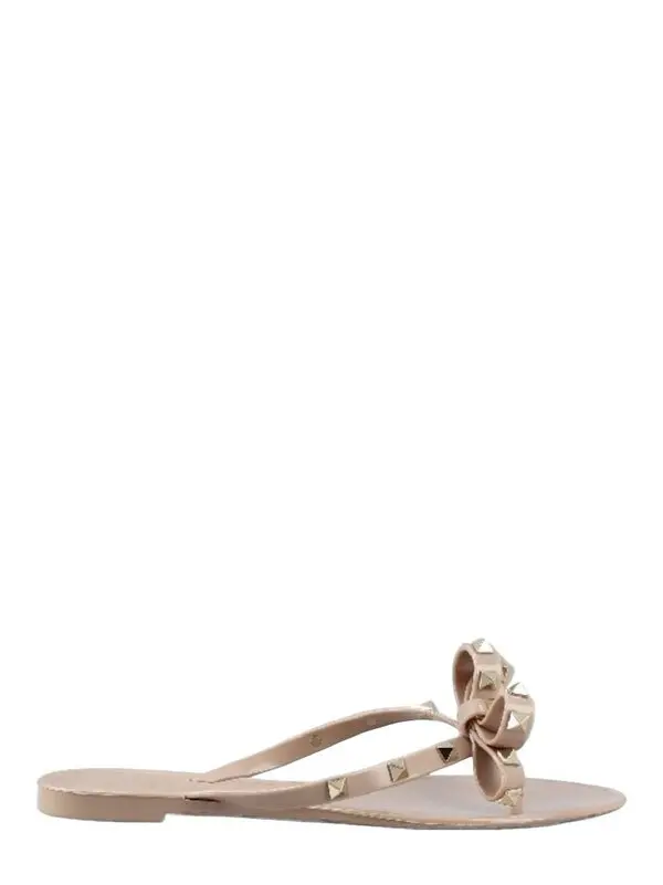 Valentino Garavani Rockstud Thong Sandals - Pale Pink