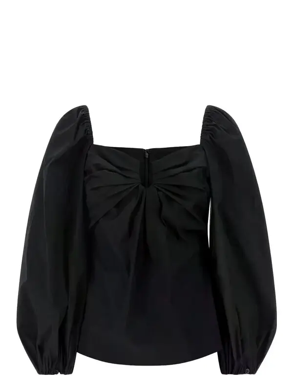 Carolina Herrera Puff-sleeve Top - Black