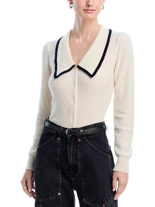 FRAME Cashmere Sailor Sweater - Cream Multi