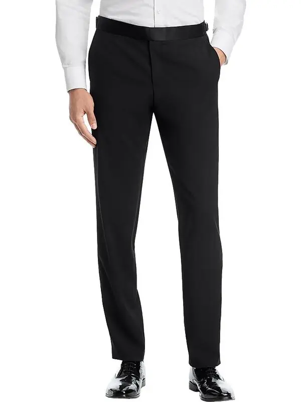 BOSS Slim Fit Tuxedo Pants - Black