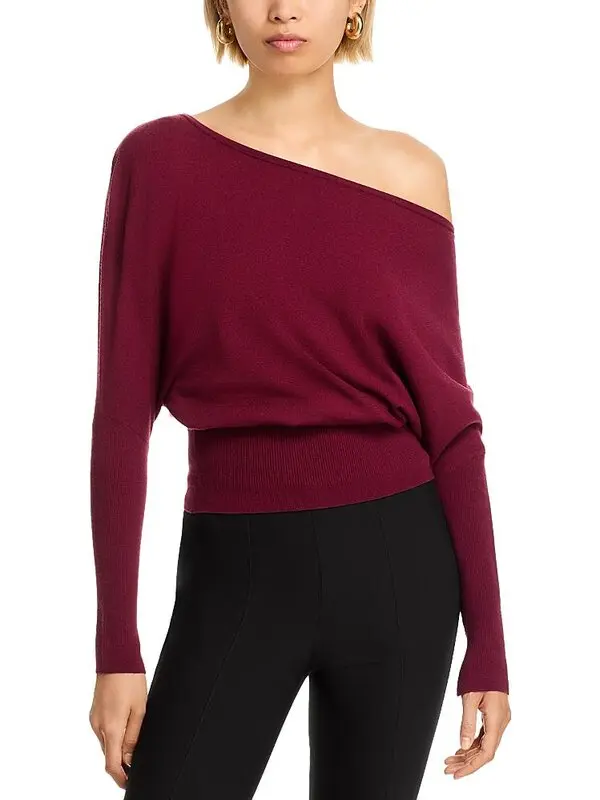Simkhai Lavina Draped Sweater - Cranberry