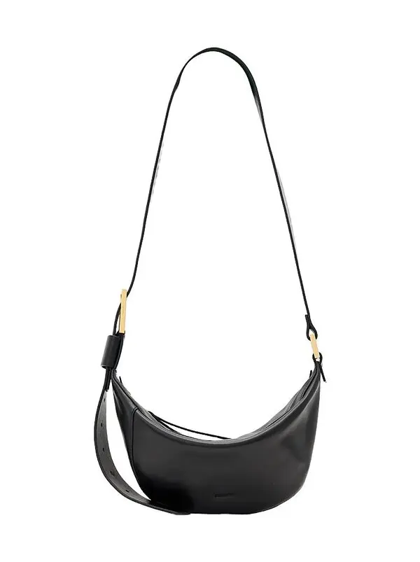 ALLSAINTS Luna Leather Crossbody Bag - Black