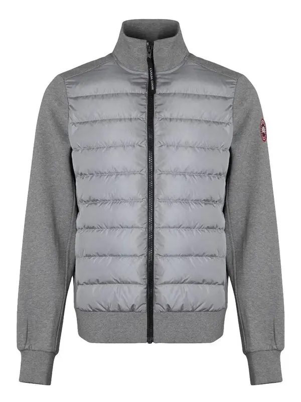 Canada Goose Huron Hybridge Cardigan With Padded Front Panel - Grey