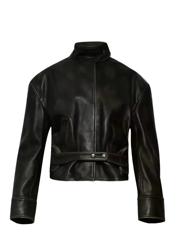 Christopher Esber Leather Jacket - Black