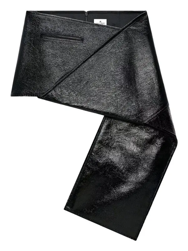 COURREGES Asymmetric Mini Skirt - Black