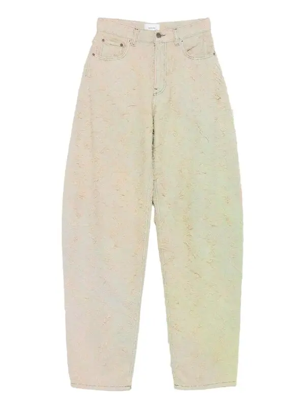 HAIKURE Jacquard Tapered Jeans - Neutrals