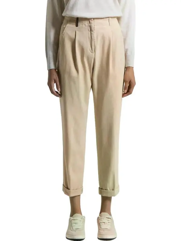 Peserico Pleated Trousers - Neutrals