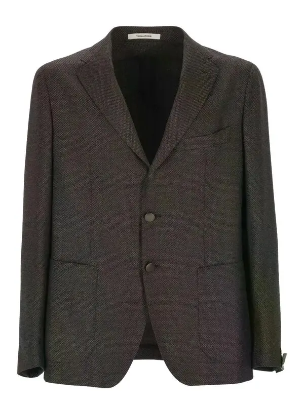 Tagliatore Single-breasted Patch-pocket Blazer - Brown