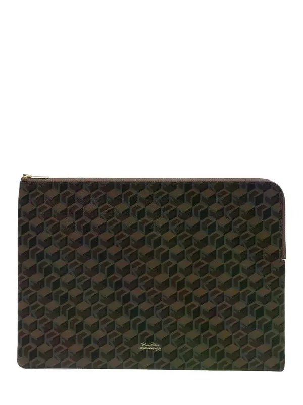 UNDERCOVERISM Monogrammed Clutch - Brown