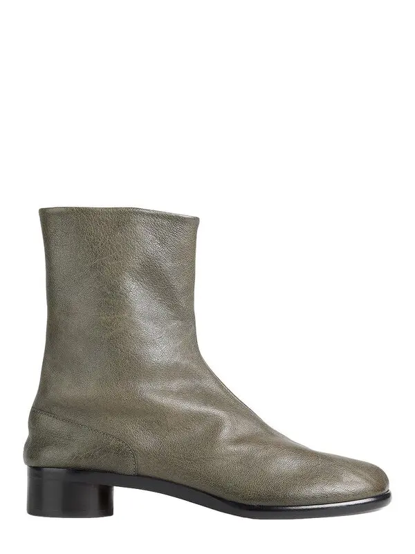 MAISON MARGIELA Tabi Split-toe Leather Boots - Anthracite