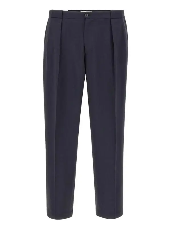 BRIGLIA 1949 Trousers Flat Front - Navy
