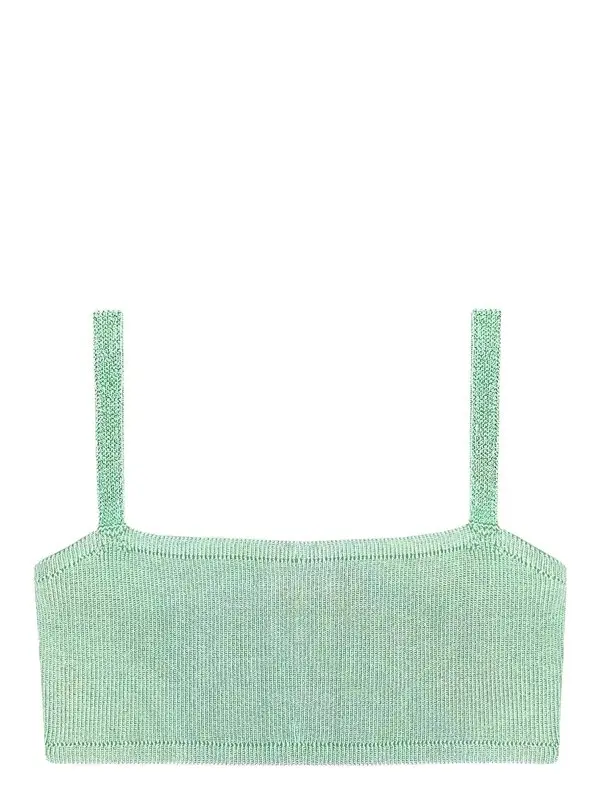Calle Del Mar Knitted Bandeau Top - Green