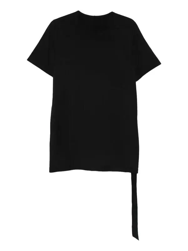 Rick Owens Short-sleeve Side-tie T-shirt - Black