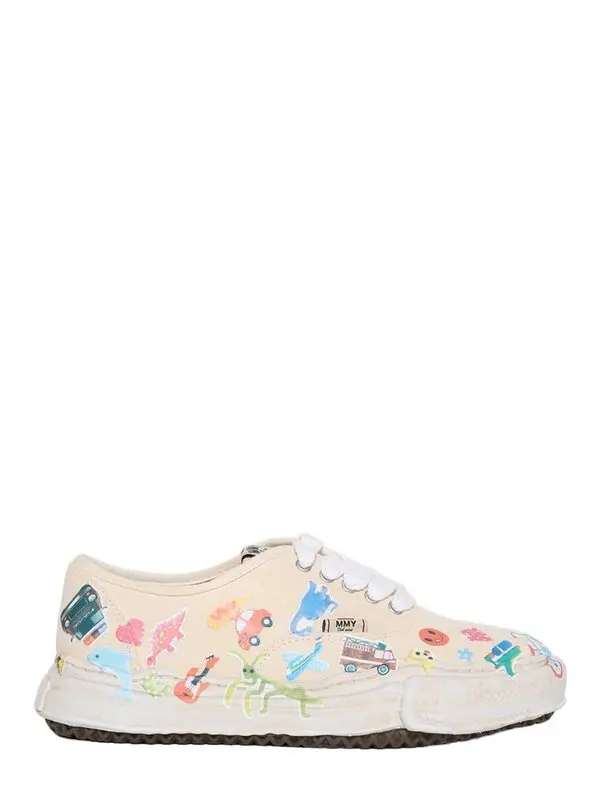 Mihara Yasuhiro Baker Og Sole Sticker Printed Low-top Sneakers - White