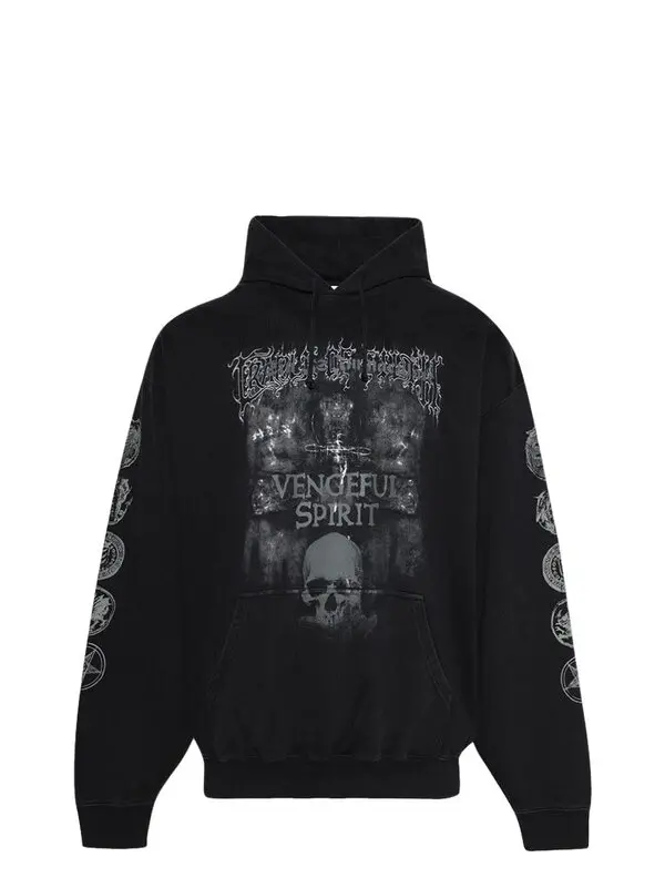 Vetements Vengeful Spirit' Oversized Hoodie - Grey