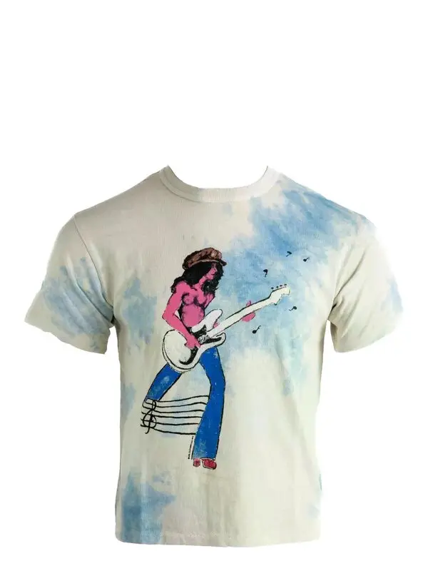 ERL Tie-dye Graphic-print T-shirt - White