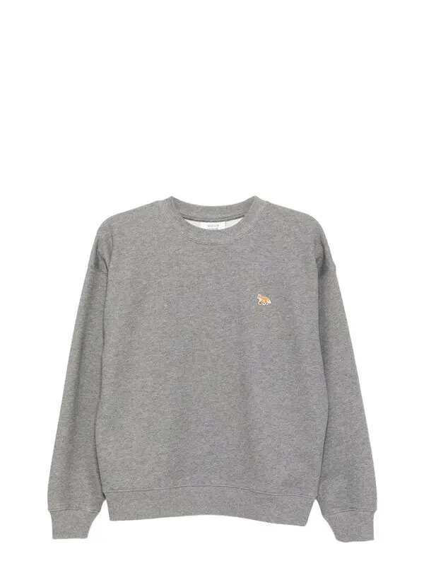Maison Kitsuné Baby Fox-embroidered Patch Sweatshirt - Grey