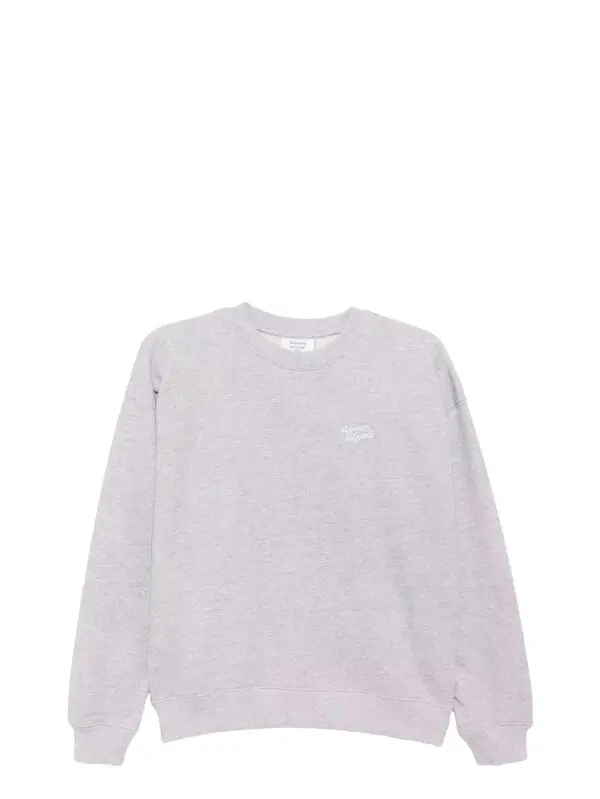 Maison Kitsuné Handwriting Embroidered Sweatshirt - Grey