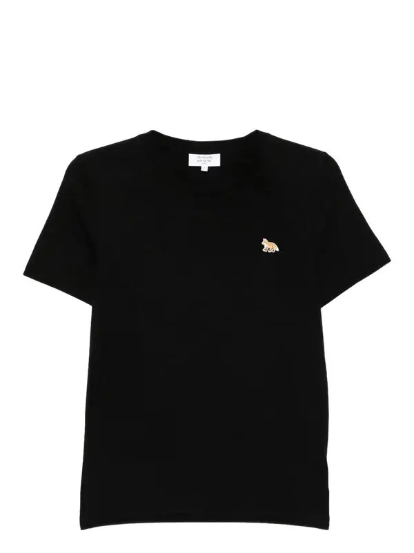 Maison Kitsuné Embroidered Logo T-shirt - Black