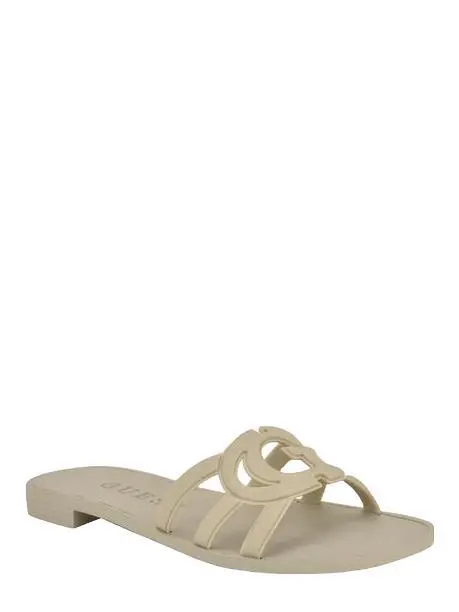 Guess Jelly Slide Sandal - Ivory
