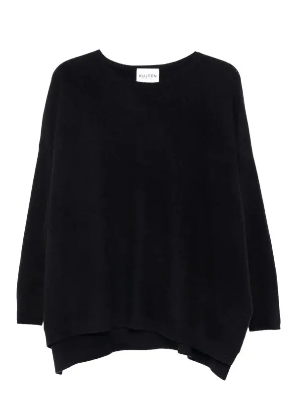 KUJTEN Cashmere Boat-neck Sweater - Blue