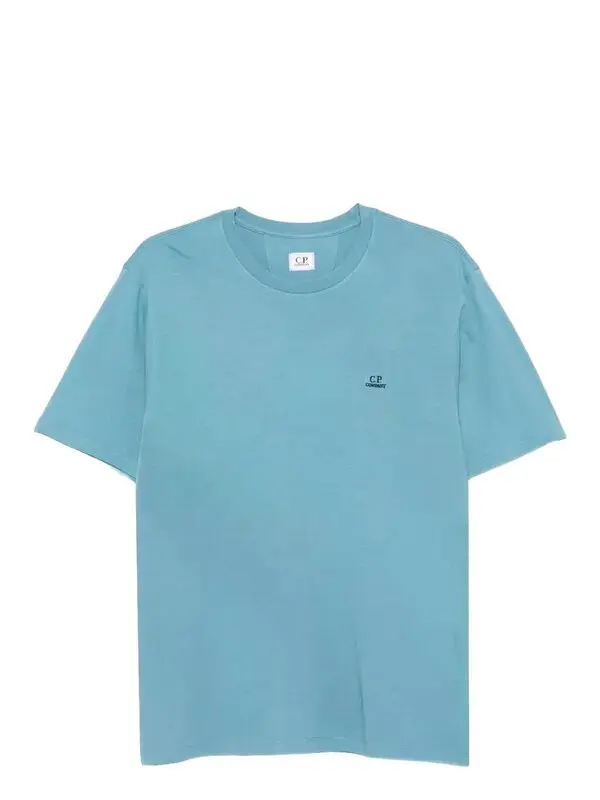 C.P. COMPANY Logo-print Cotton T-shirt - Blue