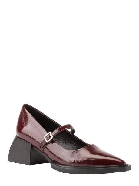VAGABOND SHOEMAKERS Vivian Pointed Toe Mary Jane Pump - Cherry Leather