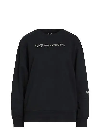 EA7 Cotton Blend Sweatshirt - Black