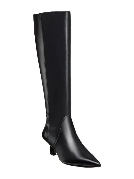 STUART WEITZMAN Vinnie Zip Boot 50 - Black