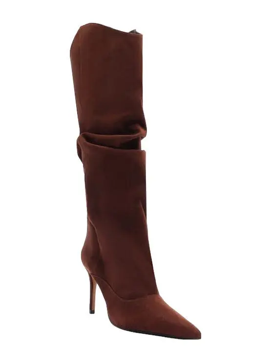 Schutz Maryana Up Slouch Boots - Root Brown