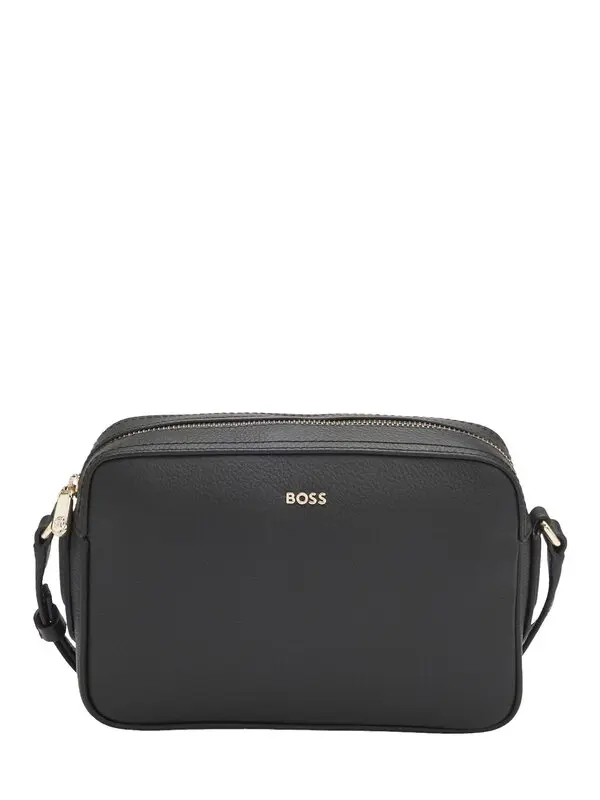 Hugo Lenah Leather Crossbody Bag - Black
