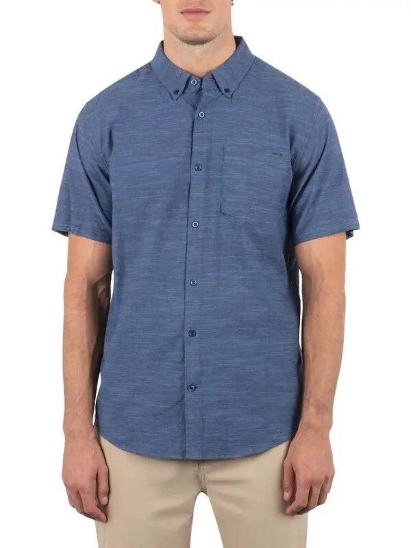 Hurley Icon Stretch Button-down Shirt - Obsidian