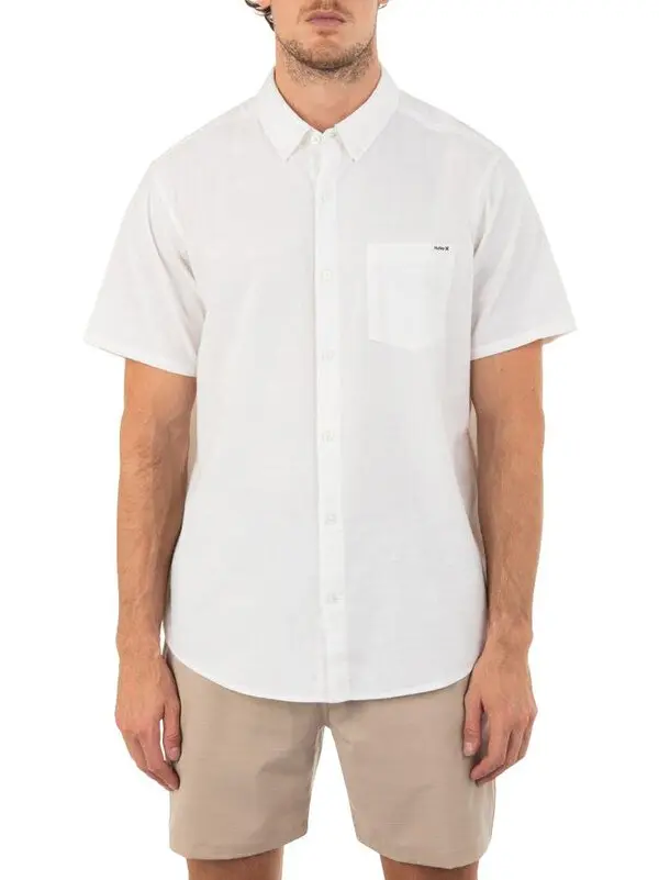 Hurley Icon Stretch Button-down Shirt - White
