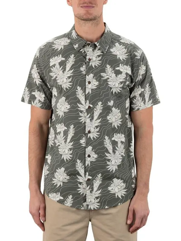 Hurley One And Only Lido Stretch Woven Shirt - Army