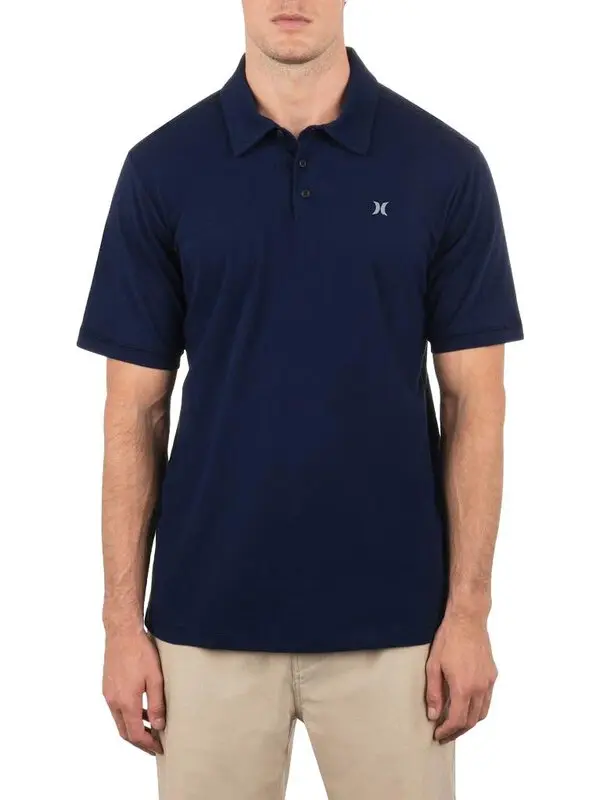 Hurley Icon Slub Polo - Obsidian