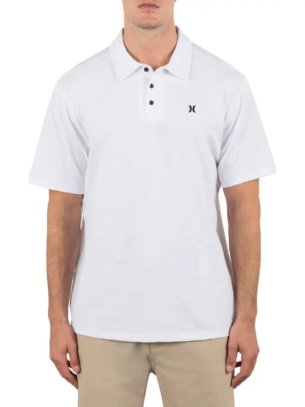 Hurley Icon Slub Polo - White