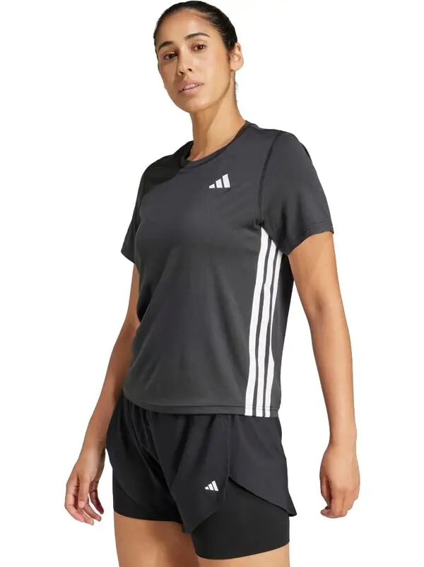 Adidas Train Essentials 3-stripes Workout Tee - Black / White