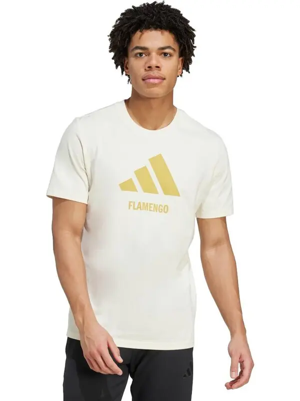 Adidas Cr Flamengo Seasonal Graphic Tee - Cream White