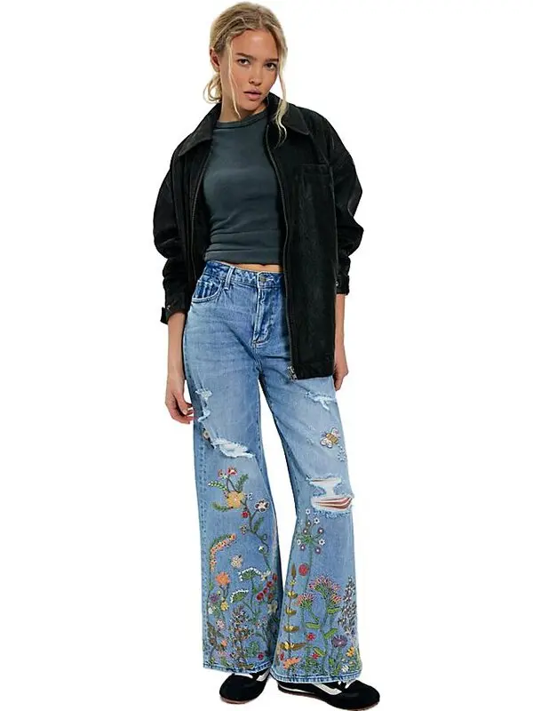 DRIFTWOOD Marlena X Copper Magnolia Jeans - Flower Fields