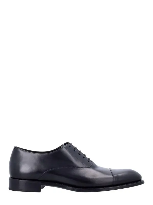 Saint Laurent Leather Adrien 25 Oxford Shoes - Black