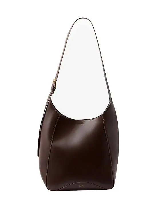 Soeur Uma Leather Cross-body Bag - Chocolat
