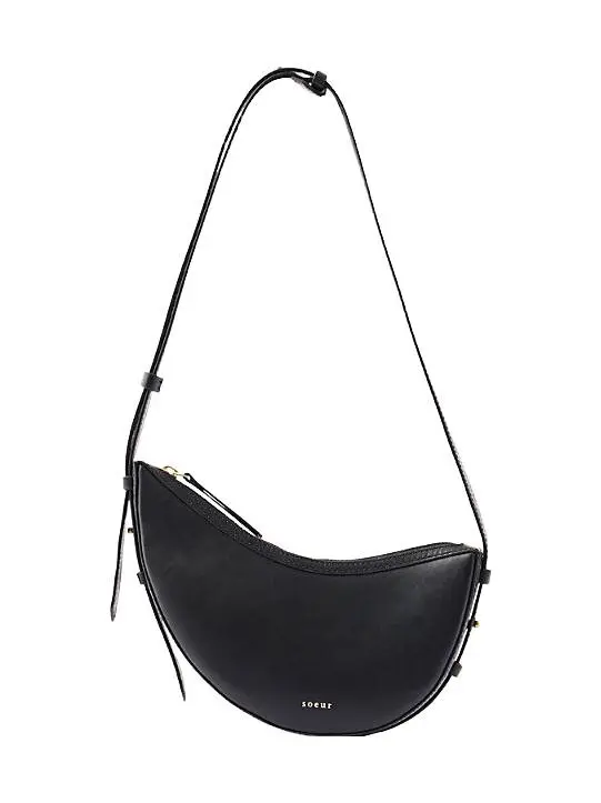 Soeur Wino Mini Leather Shoulder Bag - Noir