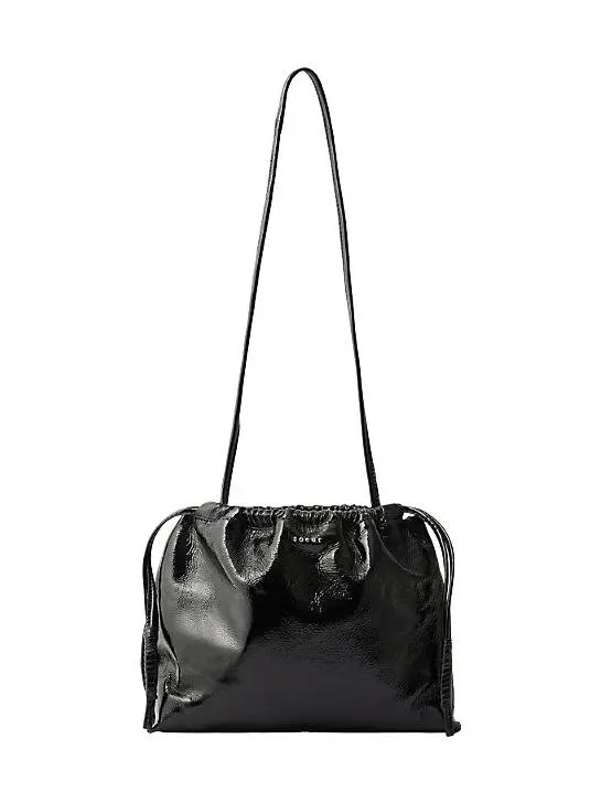Soeur Suzette Patent-leather Shoulder Bag - Noir