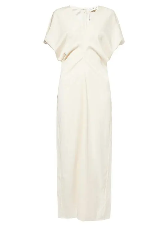 ANINE BING Zadig V-neck Midi Dress - Ivory