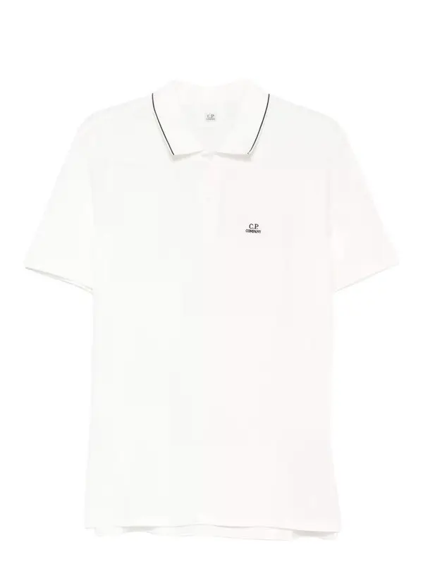 C.P. COMPANY Contrasting-trim Polo Shirt - Neutrals